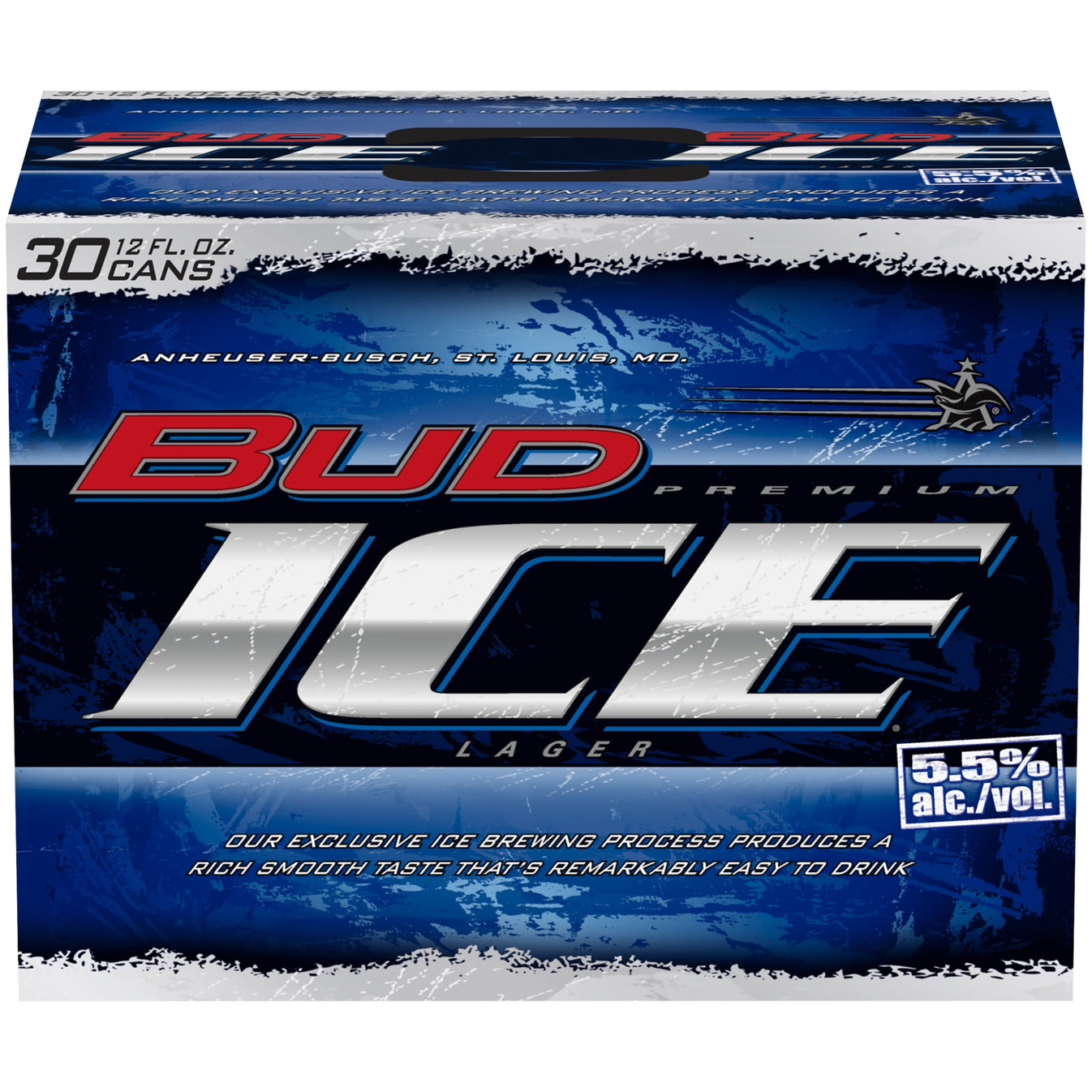 Bud Ice Beer, 30 Pack 12 fl. oz. Cans, 5.5% ABV – instafresh