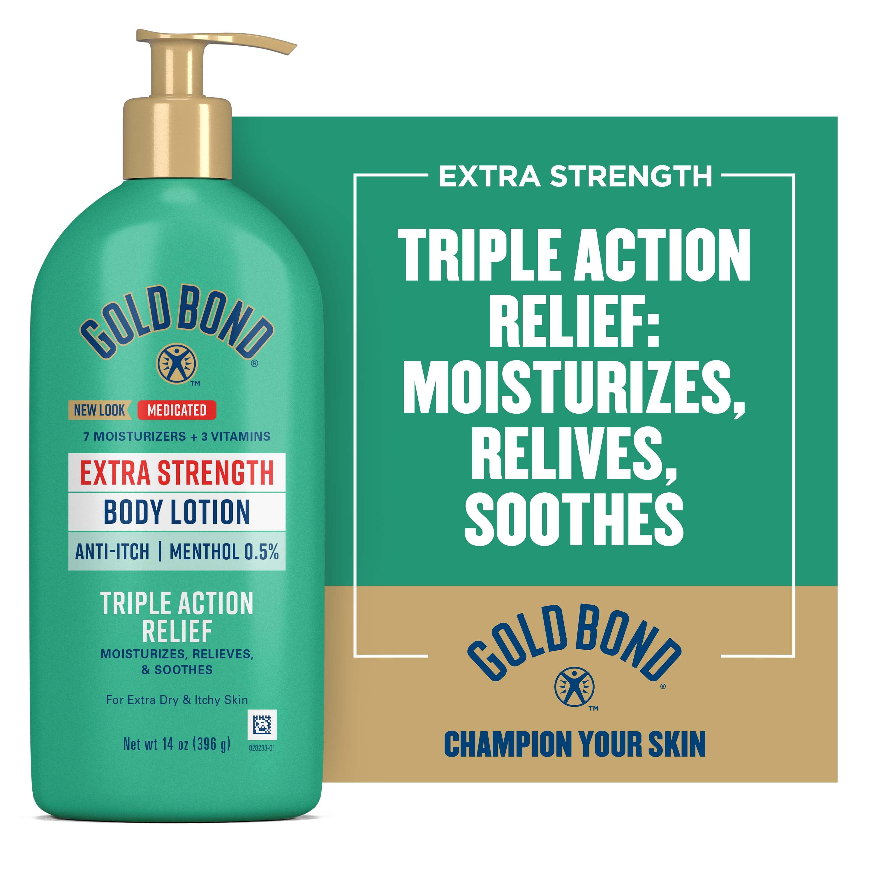Gold Bond Medicated Extra Strength Body Lotion & Cream with Menthol fo ...